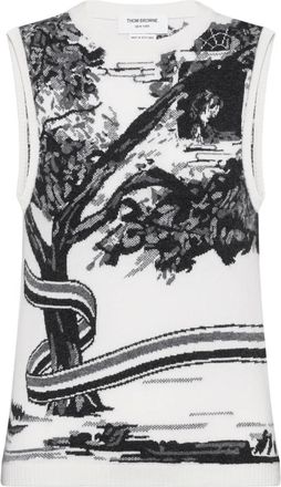 Thom Browne haut Hector - Blanc
