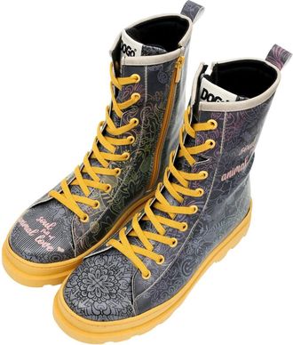 Dogo Damen Gisele Modischer Stiefel, Gris, 36 EU