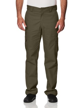 Dickies Herren Cargohose, Regulär, Gerade, Stretch-Twill - P Arbeitshose, Moss V1, 30W / 32L