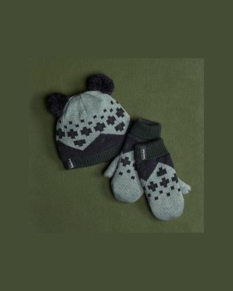 Timberland Fair-Isle-Set f&uuml;r Kinder in Grau, Grau, Gr&ouml;&szlig;e
