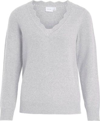 Vila Vinikolina V-Neck L/S Knit Top - Noos