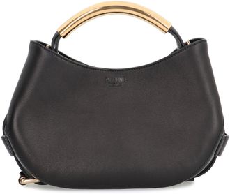 Moschino Womens Leather Handbag Black Handbags Hand Bags