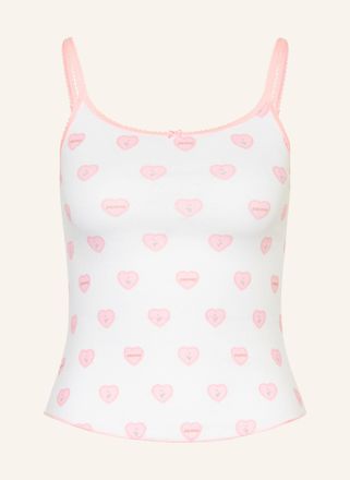 SKIMS Skims Lounge-Top Skims Pointelle weiss