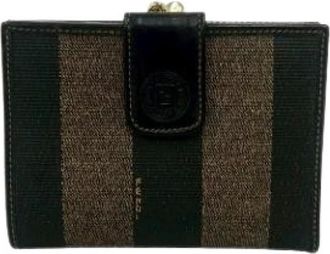 Fendi Portefeuille bi-pli Pre-owned - Femme - Pre-owned - Brun - Taille: ONE Size