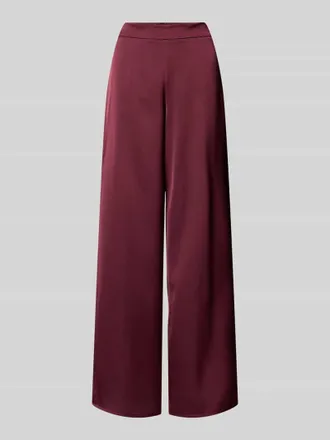 Vera Mont Wide Leg Hose aus Satin mit elastischem Bund