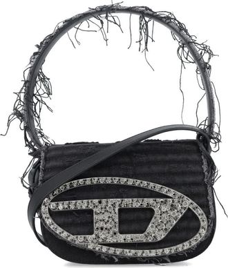 Diesel Hobo Bags - 1Dr Crystal Top-Handle Bag - Gr. unisize - in Schwarz - f&uuml;r Damen