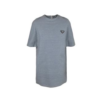 Prada Kurz&auml;rmeliges Jeanskleid - - Tops - Damen - Blau - 4XL