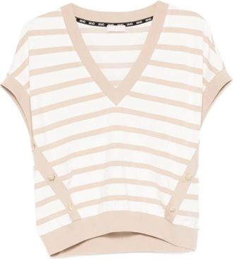 Liu Jo Femme, Pulls, Multicolore, Taille: 36 FR V-neck Tricots
