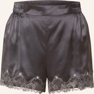 Chantelle Schlafshorts Cabaret Sauvage Aus Seide Mit Spitze grau