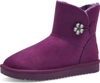 Marco Tozzi Damen Boots Winter Gefüttert, Rosa (Grape), 38 EU