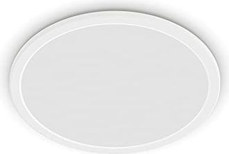 Philips LED Badezimmer Deckenleuchte Superslim, weiß, 15W, warmweißes Licht 2.700K, 3 Lichteinstellungen - dimmen ohne Dimmer, IP44 Schutz, Einzelpack