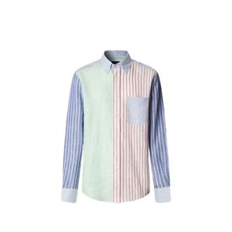 Fa&ccedil;onnable Chemise ray&eacute;e en lin