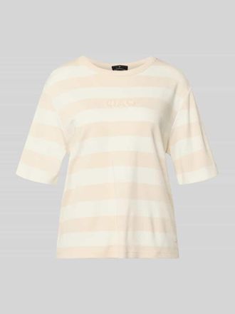 Monari Relaxed Fit Sweatshirt aus Viskose-Mix mit Logo-Detail