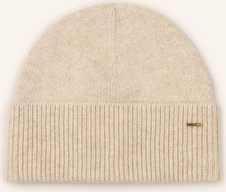 HUGO BOSS M&uuml;tze Aus Cashmere weiss