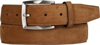 Lindenmann Herren Gürtel braun Veloursleder