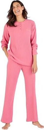 Damart Pyjama Thermolactyl en Maille c&ocirc;tel&eacute;e Femme Rose Taille 42-44 (M)