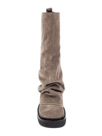 The Attico Womens Boots Robin Suede Beige