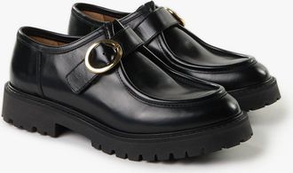 Maison Toufet Mocassins unis en cuir