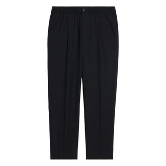 Ami Stilvolle schwarze gerade Hose - - Trousers - Herren - Schwarzk - W34