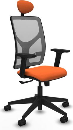 Piqueras y Crespo B&uuml;rostuhl f&uuml;r Lendenwirbels&auml;ule, verstellbar, mit 2D-Armlehnen und festem Kopfteil, ausgestattet mit 3 Positionen und Schneideschaum, mit Rollen von 6