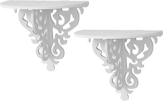 DOITOOL 2 Stück Nordische Wandregal Blumentopfhalter Schwebendes Platzsparendes Wandregal für Badezimmer Küche Wohnzimmer Robuste Dekorative Wandablage für Zi