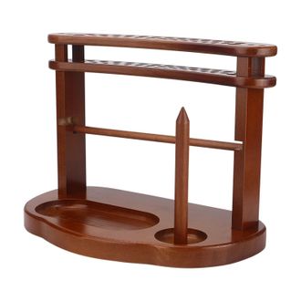 Generic 1 St&uuml;ck tragbare Garnhalter for DIY-H&auml;kelwerkzeug-Zubeh&ouml;r - handgefertigter rotierender Kugelwickler mit Aufbewahrungsregal