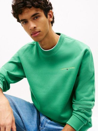 Tommy Jeans Sweatshirt TJM REG LINEAR CREW EXT mit Logostickerei