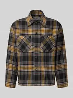 Carhartt Work in Progress Regular Fit Freizeithemd mit Woll-Anteil und Kentkragen