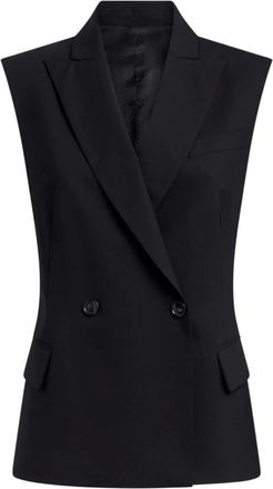 Pantaloni Torino Femme, Vestes, Noir, Taille: 46 FR Blazer sans manches