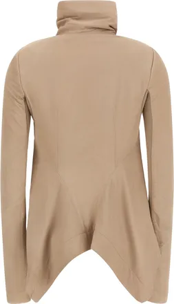 Rick Owens Womens Beige Lamb Leather Jacket Clothing