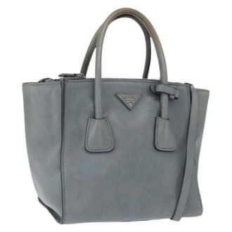 Prada Pre-owned Vintage Lederhandtasche - - Pre-owned - Damen - Grau - ONE SIZE