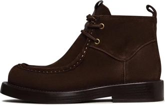 Cesare Gaspari Femme, Chaussures, Brun, Taille: 38 EU Rustic Ridge Suede Chukka Bottes