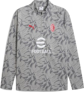 Puma Haut davant-match &agrave; 1/4 zip AC Milan Homme, Accessoires, Gris, 3XL