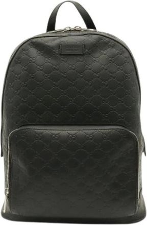 Gucci Sac &agrave; dos vintage Pre-owned - Homme - Pre-owned - Noir - Taille: ONE Size