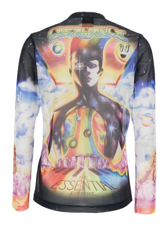 Casablanca Mens Long Sleeve T-Shirt Multicolour Polyester Top