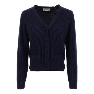 Victoria Beckham Cardigan mit Stufen-Saum - - Knitwear - Damen - Blau - M