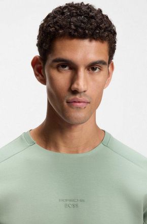 HUGO BOSS Sweatshirt Porsche Spirit 70 Capsule Collection Premium Herrenmode Innovative Geruchskontroll-Technologie HEIQ MINT