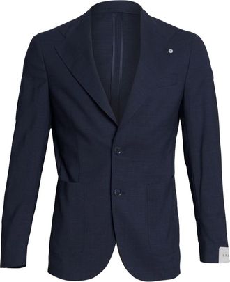 L.B.M. 1911 L.b.m. 1911, Homme, Vestes, Bleu, Taille: XL Prince of Wales Blazer
