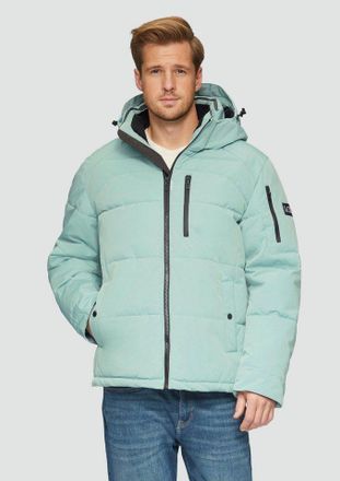 s.Oliver Winterjacke Outdoor-Jacke Wasserabweisende Steppjacke mit abnehmbarer Kapuze