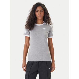 adidas T-Shirt adicolor Classics 3-Stripes GN2909 Grau Regular Fit
