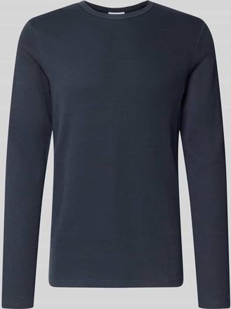 Lindbergh Longsleeve mit Rundhalsausschnitt und Label-Detail