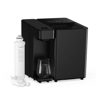 Klarstein Klarstein Velaire Machine &agrave; Gla&ccedil;ons & Distributeur dEau - Filtre PAC, 2 Tailles de Gla&ccedil;ons, 2L, 10kg/24h, &Eacute;cran Tactile, Alarme, Facile &agrave; Utiliser