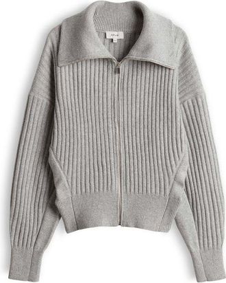 OPUS Cardigan Dodesa aus weichem Strick O-Form mit &uuml;berschnittener Schulter und breiten B&uuml;ndchen