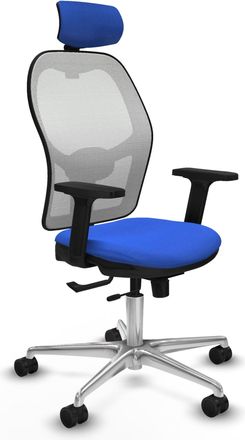 Piqueras y Crespo Ergonomischer B&uuml;rostuhl mit 2D-Armlehnen, h&ouml;henverstellbarer Lendenwirbelst&uuml;tze und h&ouml;henverstellbarem Kopfteil und Neigungsverstellung, ausgestattet 