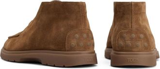 Tod's Lace-Up Calf Leather Moccasin - Brown