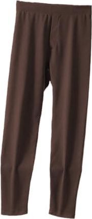 Generic Leggings thermiques pour homme - Collants chauds pour homme - Sous-vêtements de construction en polaire épaisse - Collants dhiver doux au toucher - Pa