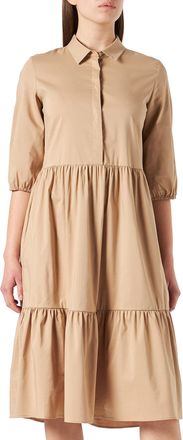 Taifun Damen 180009-11100 Kleid, Sand, 42 EU