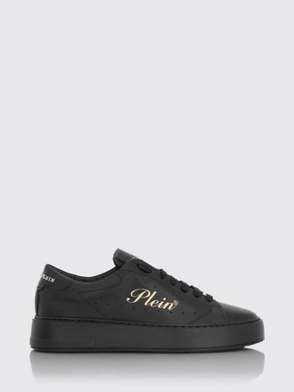 Philipp Plein Niedrige Leder-Sneaker mit Chunky-Sohle und laminiertem Logo