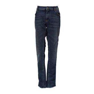 Dolce & Gabbana Blaue Straight Denim Jeans - - Jeans - Damen - Blau - 2XL