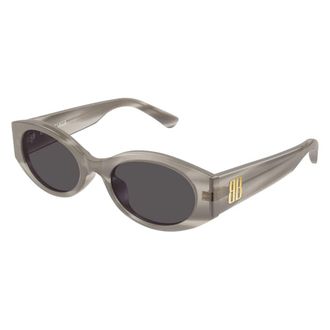 Balenciaga Bb0477Sa Runde Sonnenbrille - - Accessories - unisex - Grau - 53 MM